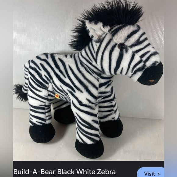 Build-A-Bear | Toys | Build A Bear Black And White Zebra Unstuffed ...